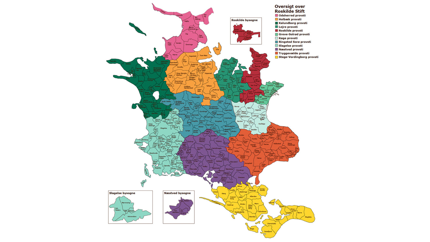 Interaktivt kort over Roskilde Stift | roskildestift.dk